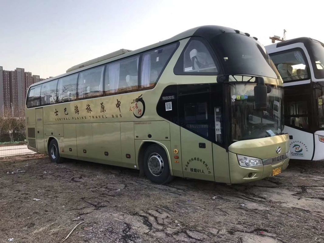 Higer Two Door Used Tour Bus 71 Seats Euro V Emission Standard For ...